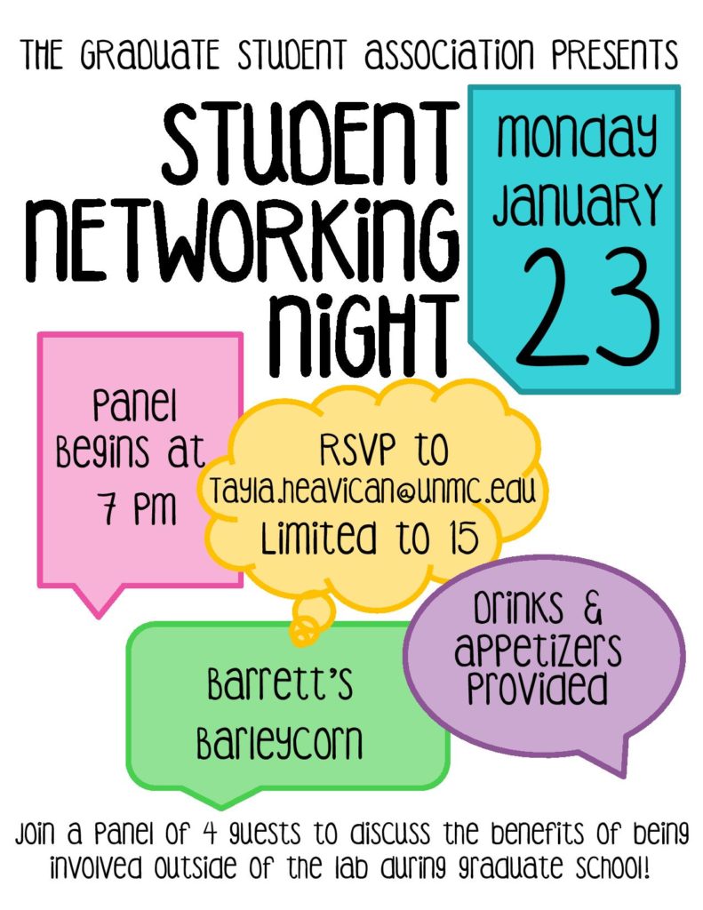 Student Networking Night - Graduate Student Association | Graduate ...
