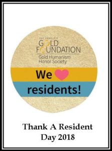 Thank A Resident Day 2018 has ARRIVED - Division of Infectious Diseases ...