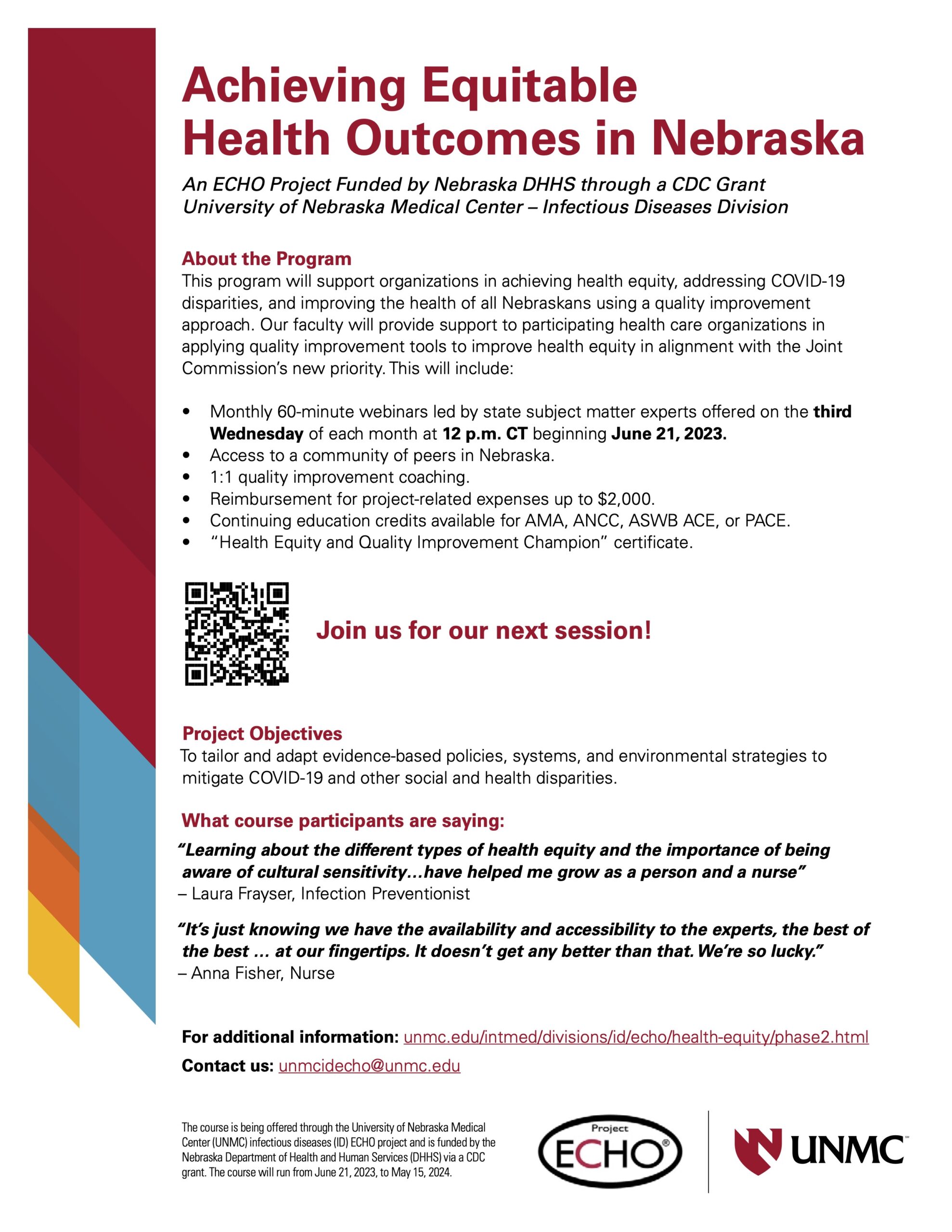 UNMC ID Launches Program to Improve Health Equity - Division of ...