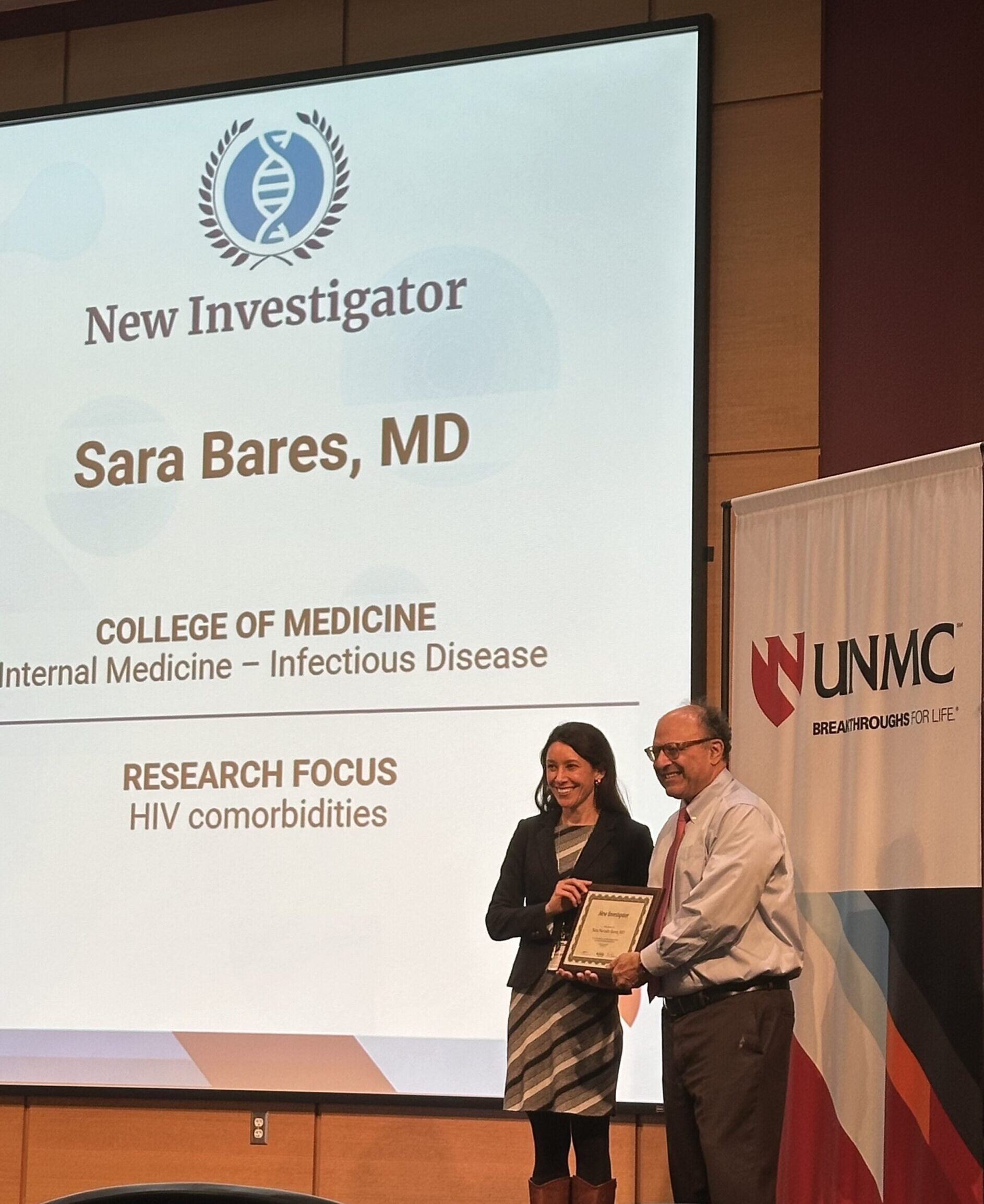Distinguished Scientist: Dr. Sara Bares receives UNMC New Investigator Award - Division of ...